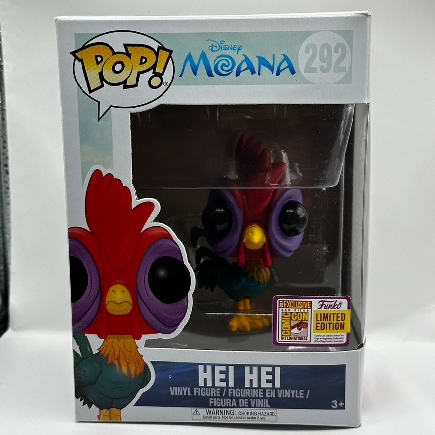 SDCC 2017 Funko Pop Moana Hei Hei #292 With Official Con Sticker Fast ...