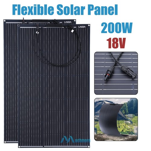 2*100W 200w Flexible Mono Portable Solar Panel 18V IP68 for Home ...