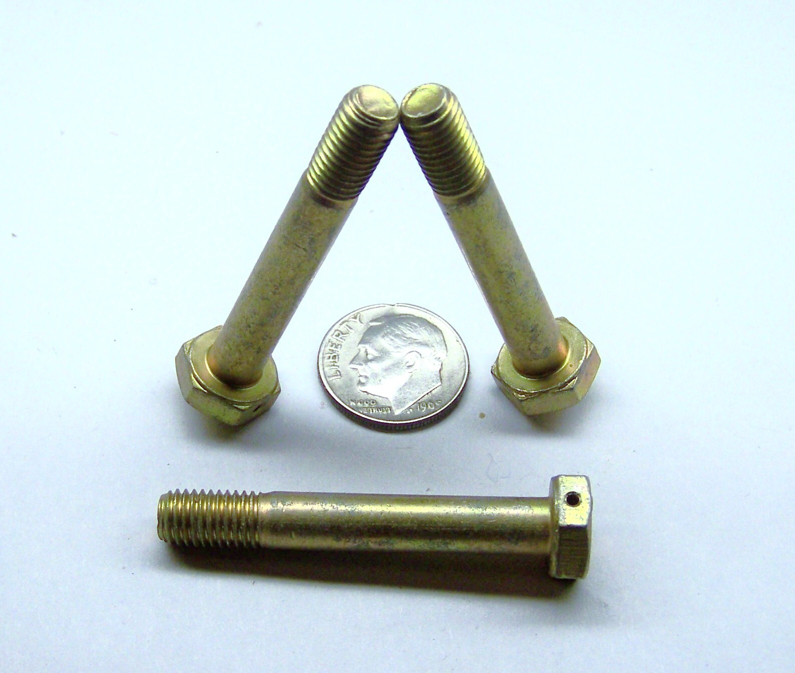 3 AIRCRAFT H1 F14 C/KC135 AN4H-15A NOS 1/4-28 3A HEX DRILLED HEAD BOLT ...