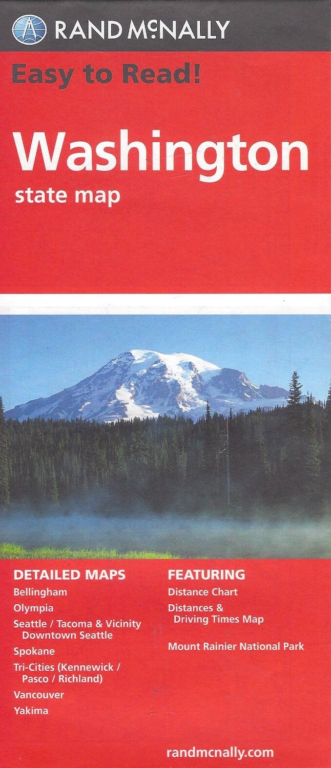 Rand Mcnally Easy to Read Folded Map: Washington State Map by Rand ...