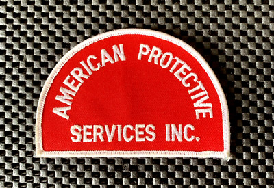 AMERICAN PROTECTIVE SERVICES INC EMBROIDERED SEW ON ONLY PATCH 4 1/2" x ...
