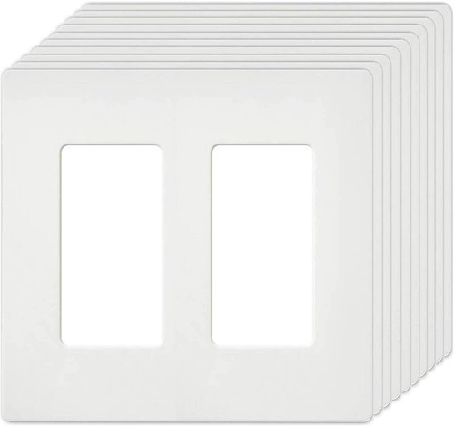 2-Gang Decora Wall Plates, Standard Size 2-Gang, Unbreakable ...