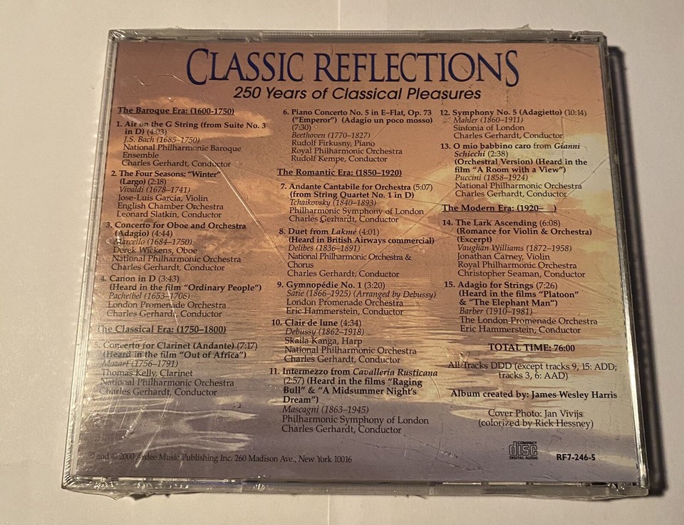 classic reflections 250 years of classical pleasures CD. NEW SEALED ...