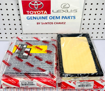 Toyota Engine&Charcoal Cabin Filter set GENUINE OEM PART 87139-0E040 ...