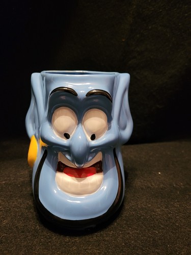 VGUC DISNEY ALLADIN GENIE HEAD SHAPED MUG MOVIE COFFEE (F) | eBay