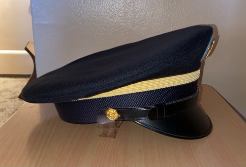 ASU Army Company Grade Blue Service Cap The Salute Uniforms Size 7 3/8 ...