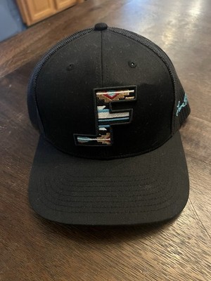 Lane Frost Aztec LF Logo Black Hat Cap Signature Round Up Bronc Trucker ...