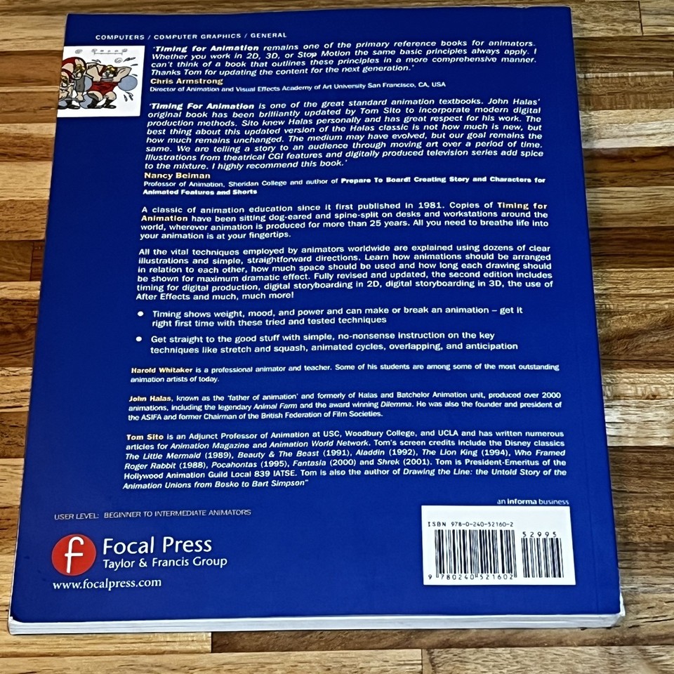 Timing for Animation - Paperback By Halas, John 9780240521602| eBay