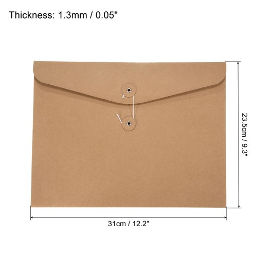 5pcs String File Folders A4 Document Holder Filing Envelopes Jacket ...