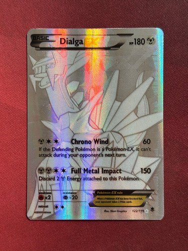 DIALGA EX 122/119 Phantom Forces FULL ART SECRET RARE holo Pokemon TCG ...