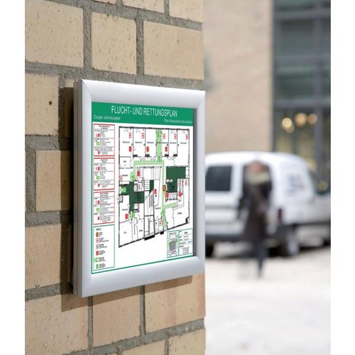 Plakatrahmen Security, feuerfest, DIN A3 FRANKEN BS1802 (4016946223737 ...