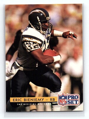 1992 Pro Set Eric Bieniemy San Diego Chargers #32 | eBay
