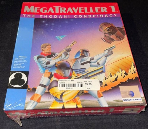 MEGATRAVELLER 1 THE ZHODANI CONSPIRACY PARAGON SOFTWARE PC SEALED BIG ...