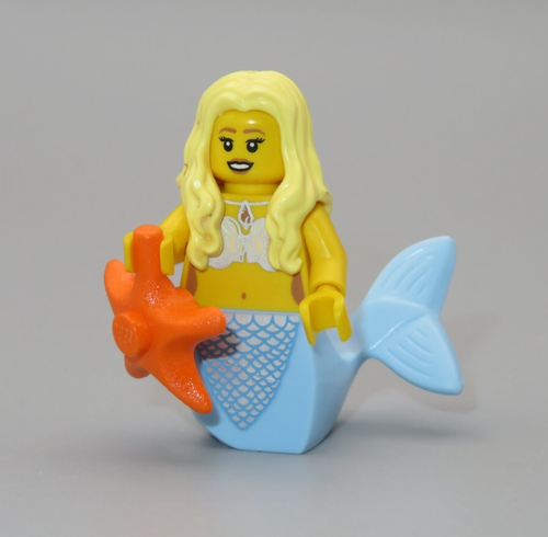 LEGO Mermaid blond starfish blue Ocean Collectible series CMF 9 ...