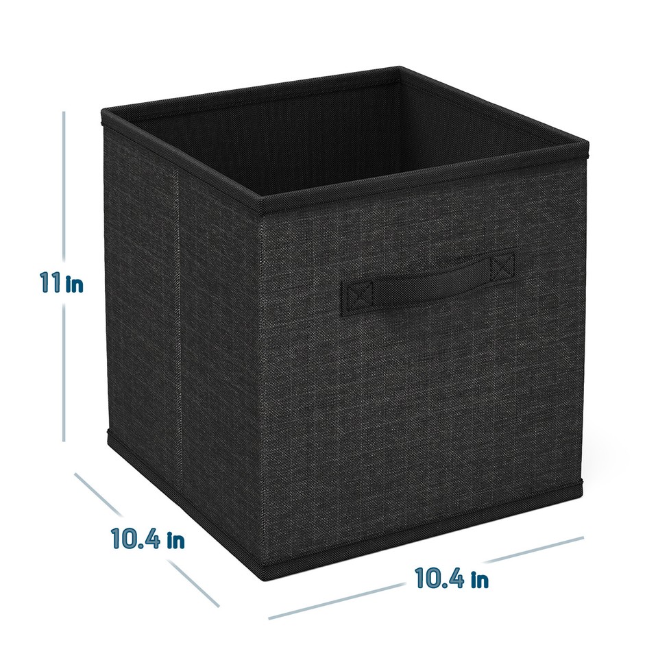 Cube Storage Bins - Collapsible Cloth Cubby Baskets, Foldable Storage ...