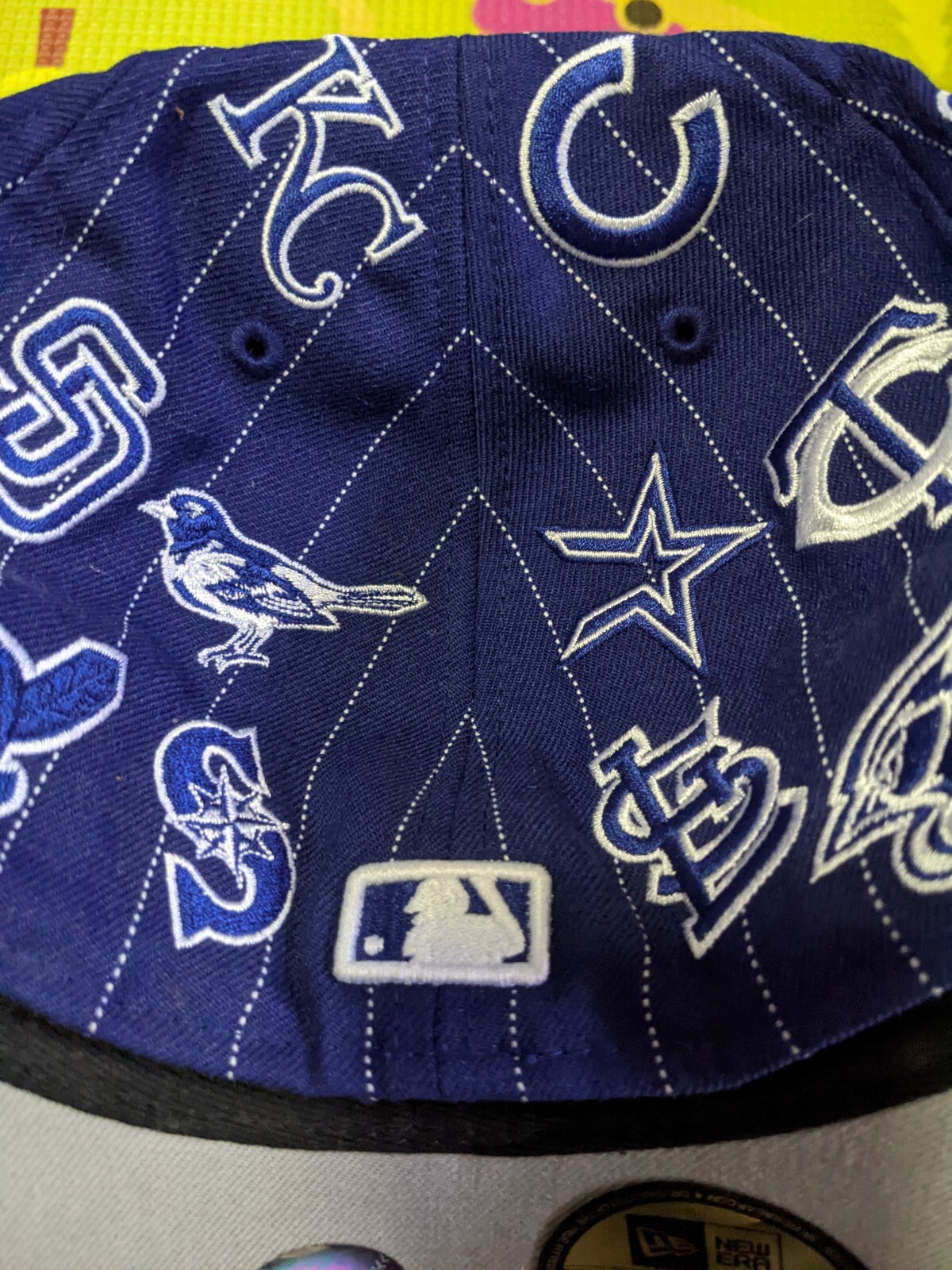 New Era 59Fifty MLB All Over Team Logos Blur Fitted C… - Gem