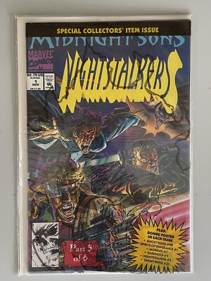 Nightstalkers # 1 Sealed Ghost Rider, Blade, Morbius 1992 Marvel Comics ...