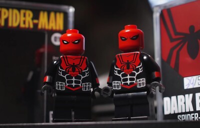 custom 3th party min brick minifig spiderman 1 pcs gray eye | eBay