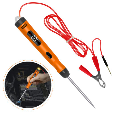 Car Digital Electrical Circuit Tester Light 12V 24V DC Voltage ...