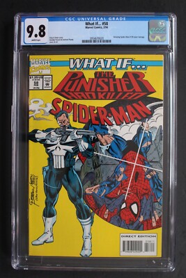 WHAT IF? #58 PUNISHER killed SPIDER-MAN & 9 Villains 1994 AS #129 ...