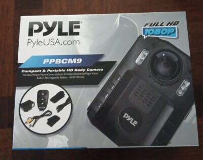 Pyle PPBCM9 Compact & Portable HD Body Camera Night Vision, Motion ...