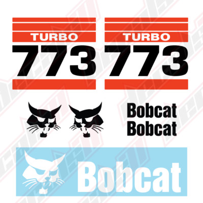 Bobcat 773 Turbo Skid Steer Set Vinyl Decal Sticker - Aftermarket | eBay