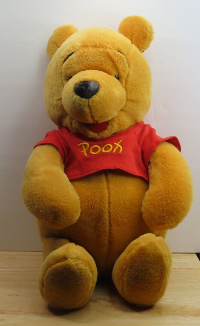 Disney Winnie the Pooh Bear 15" Sitting Stuffed Animal Plush | eBay