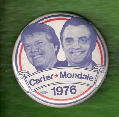 3 1/2 inch Pin 1976 Carter - Mondale | eBay
