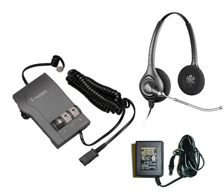 Plantronics Combo M22 Amplifier + H261 SupraPlus Voice Tube Headset ...