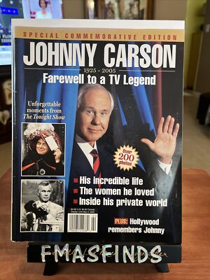 J3 2005 JOHNNY CARSON 1925-2005 Farewell To A TV Legend Commemorative ...