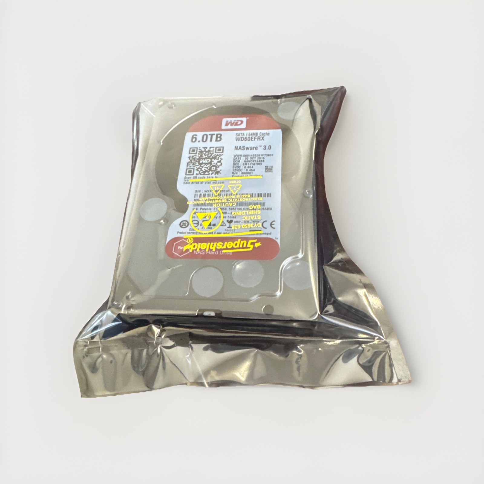 Western Digital WD Red 6TB SATA 3.5" Internal HDD NASware 3.0 WD60EFRX ...