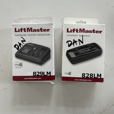 LiftMaster 828LM Internet Gateway AND Garage Door Monitor 829LM myQ Wi ...