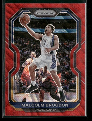 2020-21 Panini Prizm #78 Malcolm Brogdon Ruby Wave Prizms Indiana ...