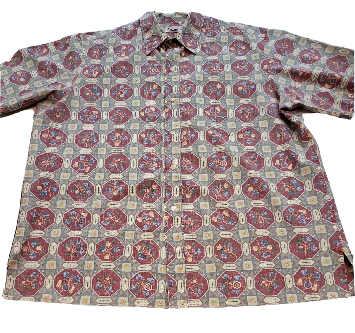 REYN SPOONER Men's REVERSE FABRIC Burnt Red Tan HAWII… - Gem