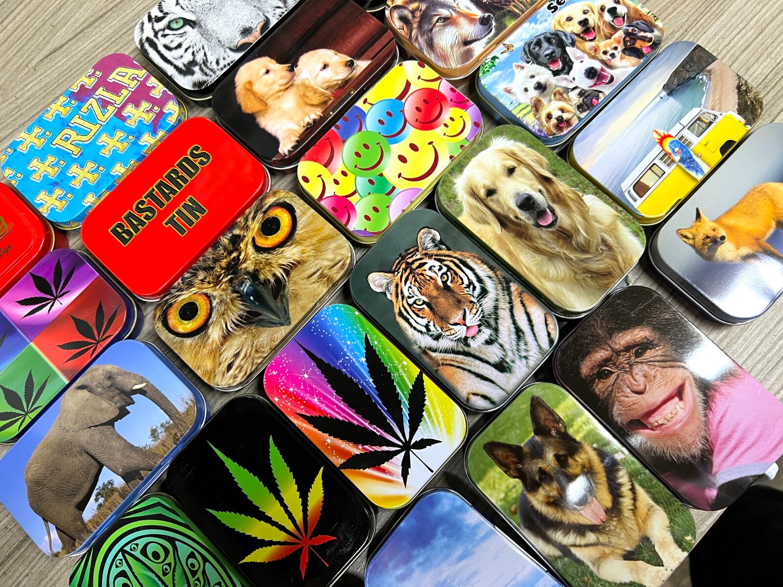 1 OZ TOBACCO TIN,PILL TIN,BAIT TIN,SEWING TIN,BACCY TIN,STASH CAN ...