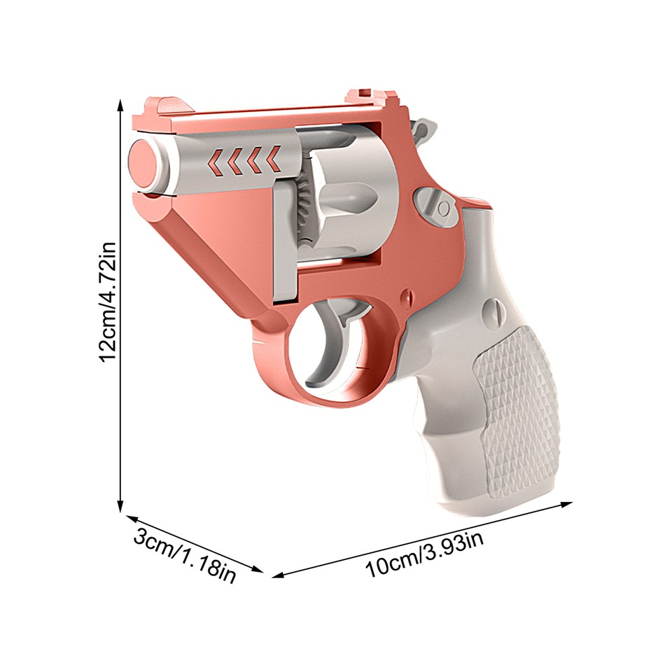 1pc Fidget Toy Gun 3D Printed Toy Revolver Non Shooting Fidget Toy | eBay