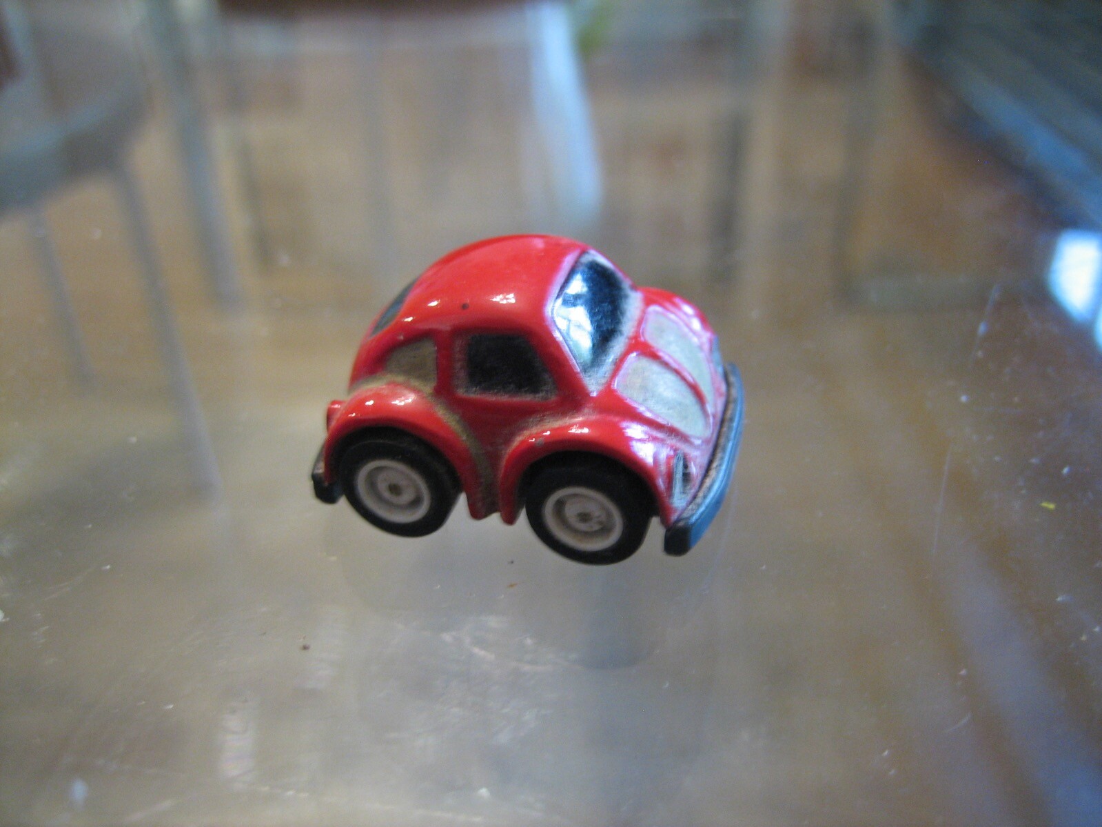 vintage 1990's MIDORI Japan micro VW volkswagen beetle bug CAR pull ...