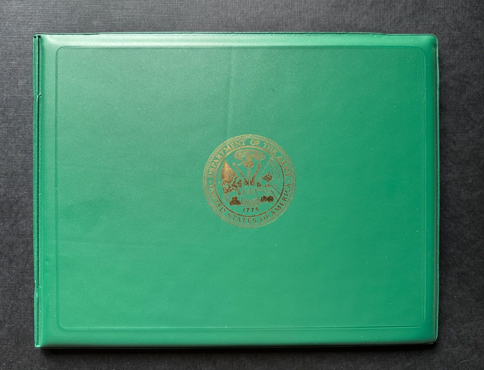 Department of the Army Green Award Presentation Folder - Bifold Binder ...