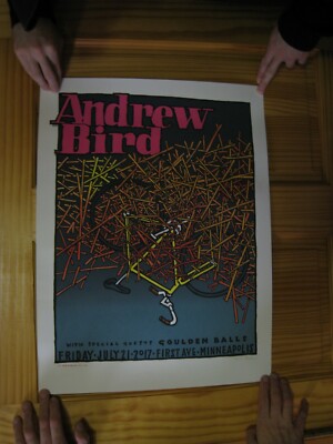 Andrew Bird Poster First Avenue Minneapolis Bike in Sticks Concert July ...