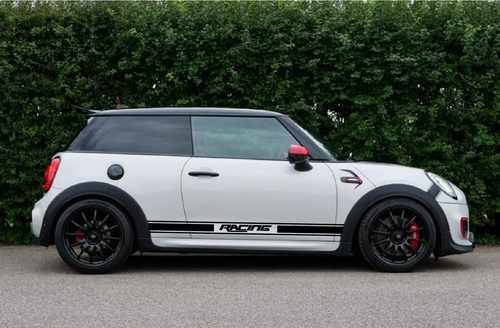 FOR MINI COOPER SIDE SKIRT RACING STRIPES VINYL DECALS STICKERS SPORT ...