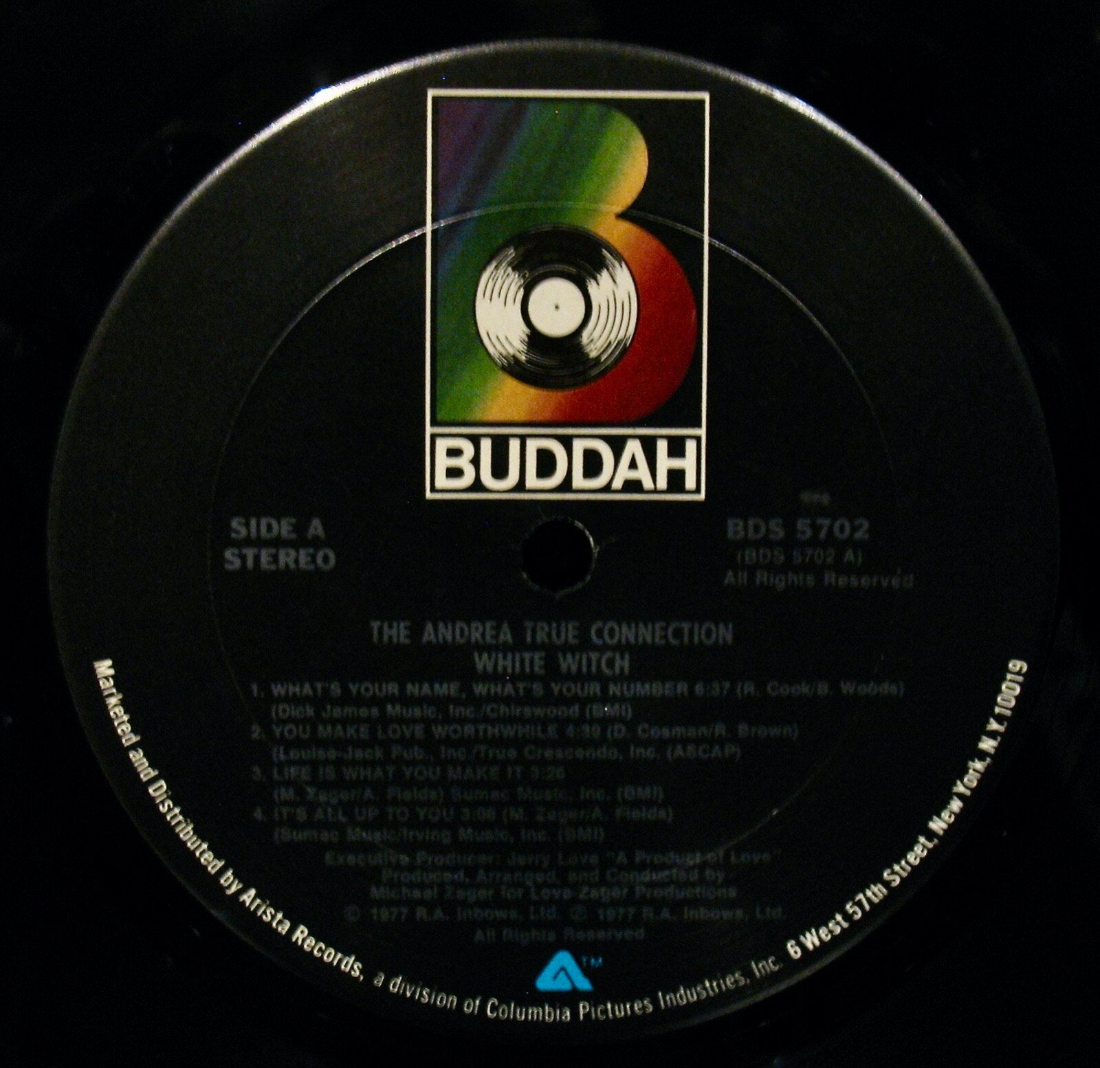 THE ANDREA TRUE CONNECTION~White Witch~Funk Disco Album~BUDDAH #BDS ...