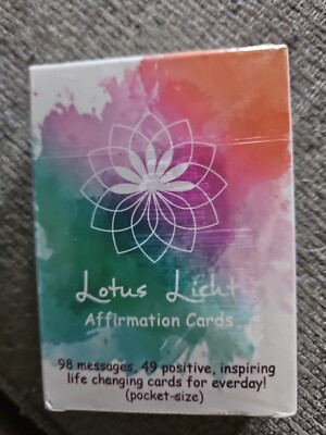 New Sealed Lotus Licht Affirmation Cards Deck of 49 Positive Inspiring ...