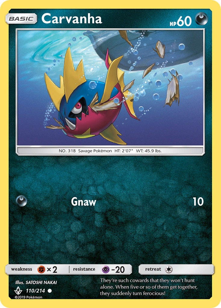 Carvanha (Common)[SM01]: Buy and Sell Prices & Values - Pokécazilla