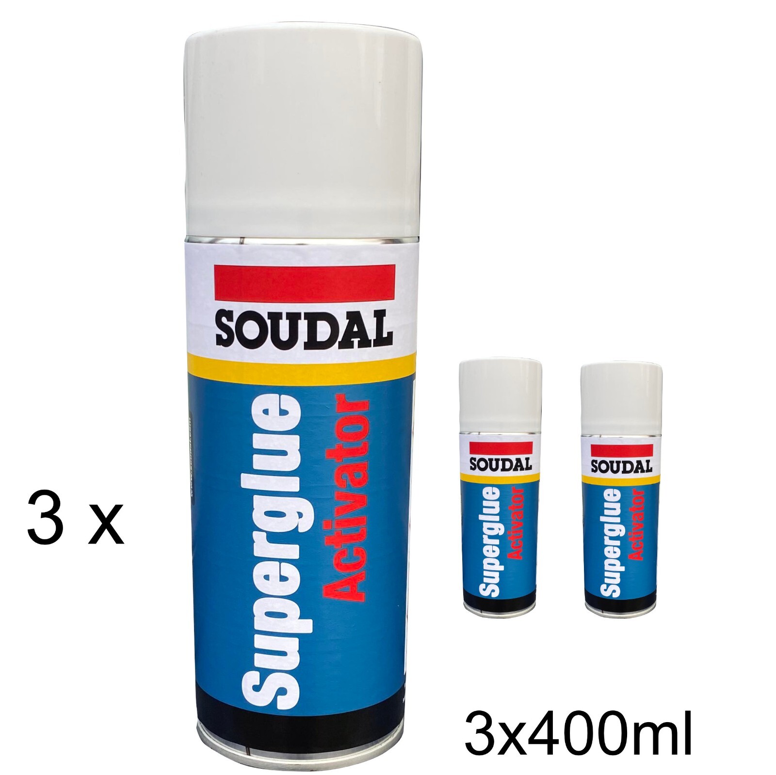 Mix Super Glue 20g and Activator Glue Adhesive 400ml - Fast Bonding ...