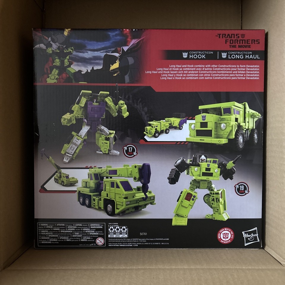 Transformers Studio Series SS86 Long Haul & Hook Constructicons BNIB in ...