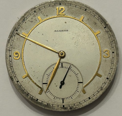 Agassiz ? Pocket Watch Movement 38.7 mm 17 Jewels Wolf Tooth Winding | eBay