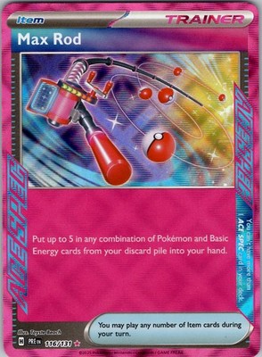 Max Rod ACE SPEC Rare SV: Prismatic Evolutions 116/131 NM Holo | eBay