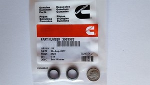 Cummins, Washer Sealing 3963983 Set of Two ( 2 ) | eBay