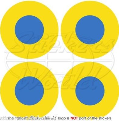 UKRAINE Ukrainian AirForce Aircraft Roundels Vinyl Decals Stickers, 2 ...