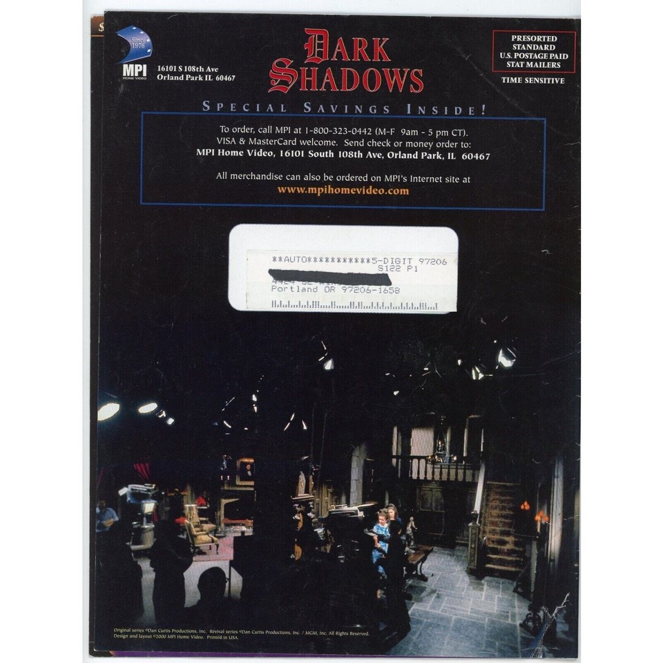 Vintage 2000 Dark Shadows Product Catalogue MPI FAB! | eBay